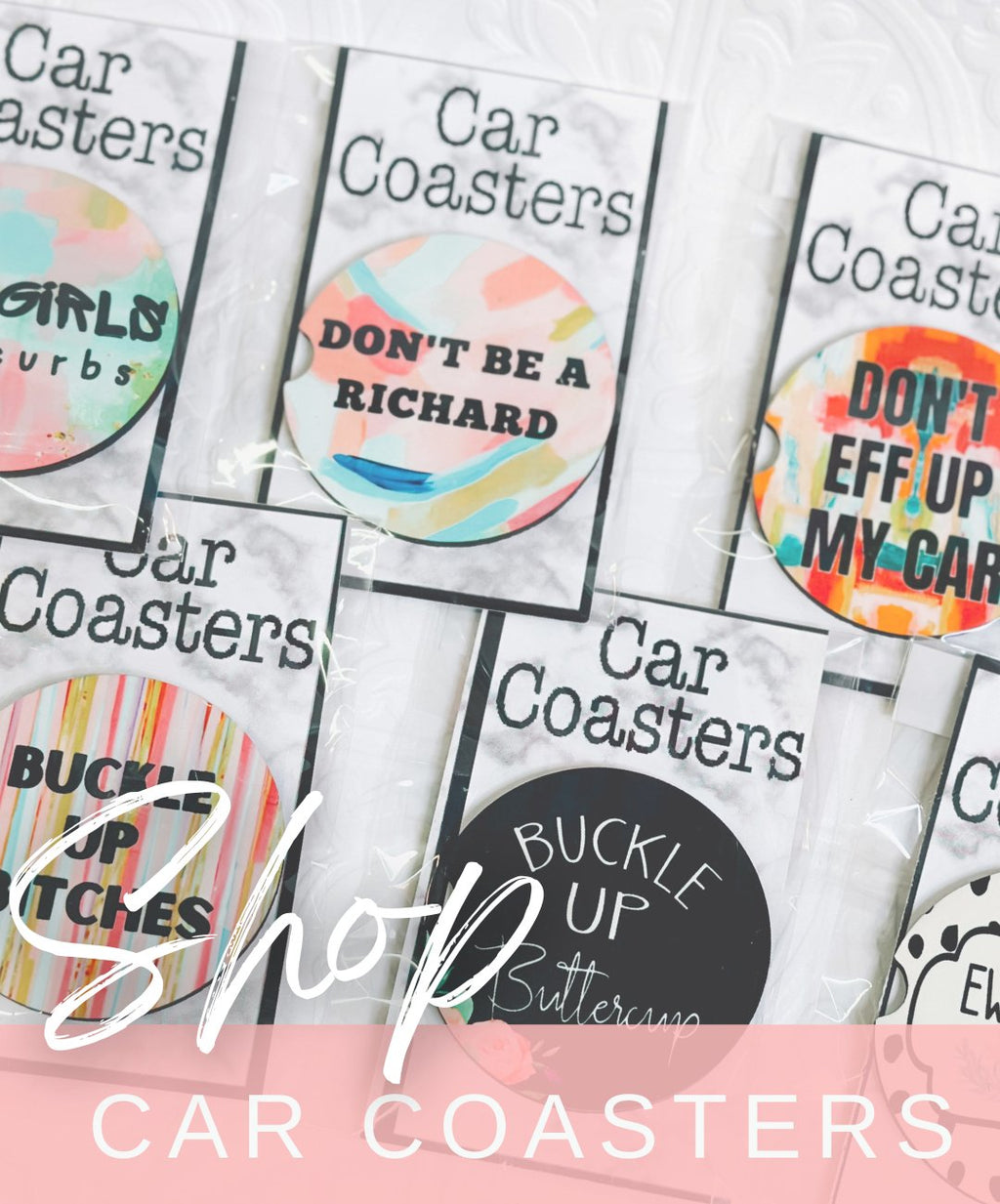 Car Coasters – The Sassy Owl Boutique
