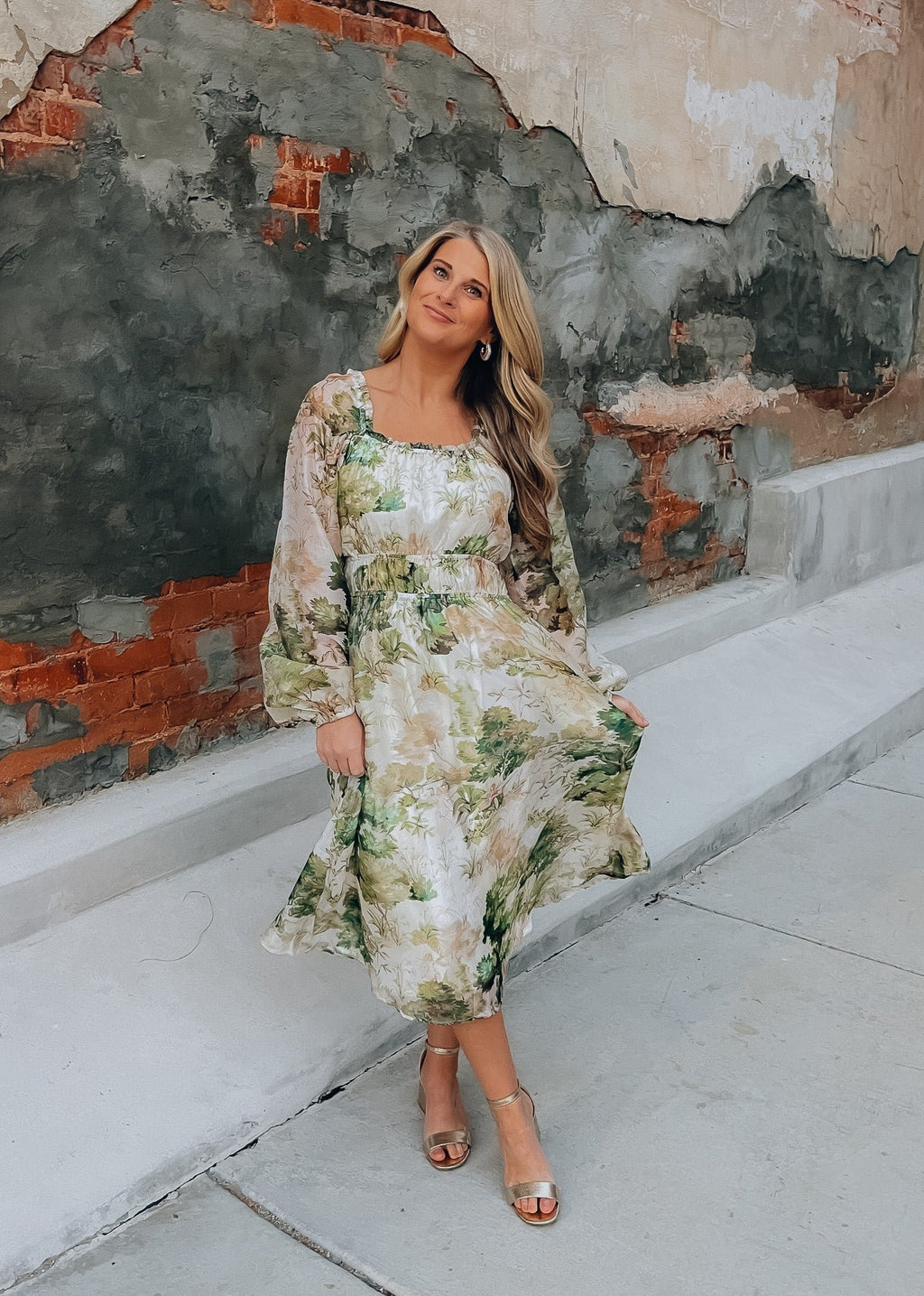 Rustic Allure Midi Dress – The Sassy Owl Boutique